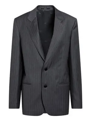 Gucci Pinstripe Wool Jacket - Gray