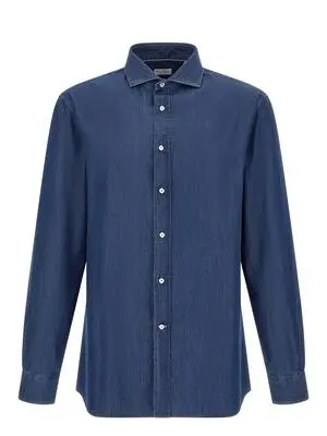 Brunello Cucinelli Denim Shirt - Blue