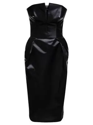 MAISON MARGIELA Sleeveless Bustier Midi Dress - Multicolor