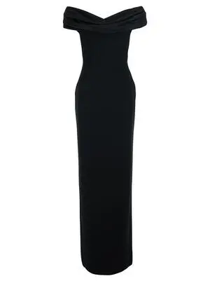 Solace London Adele Long Dress - Black