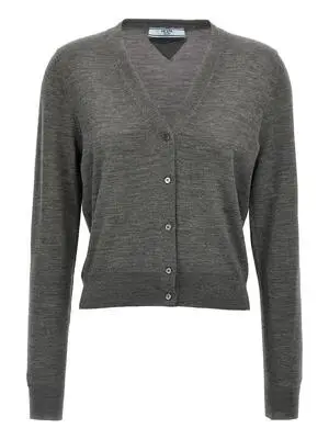 Prada Wool Cardigan - Gray
