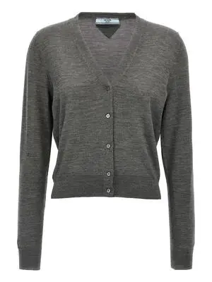 Prada Wool Cardigan - Gray