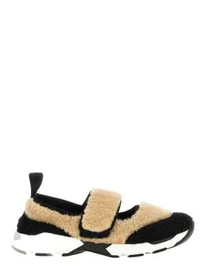 Marni MARNI Mary Jane Fur Sneakers Multicolor