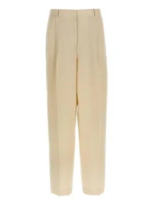 TOTEME Totême Viscose Blend Trousers White