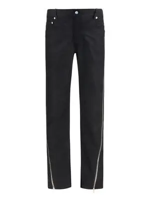 Rick Owens Vega Jeans With Side Zip - Black
