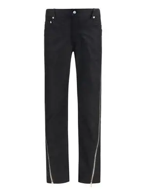 Rick Owens Vega Jeans With Side Zip - Black