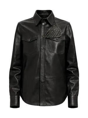 Bottega Veneta Leather Shirt - Multicolor