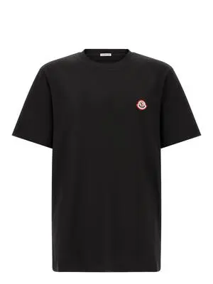 Moncler Tricolor Logo T-shirt - Black