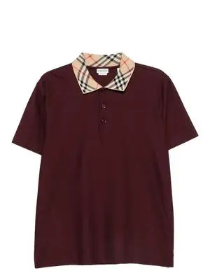 Burberry Burberry Red Polo Shirts Men Red