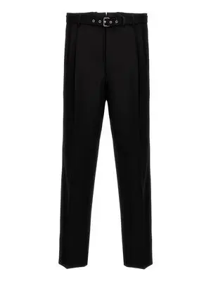 Prada Wool Tailored Trousers - Black