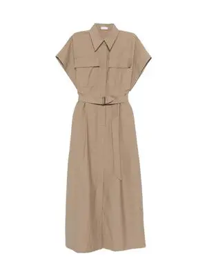 Brunello Cucinelli Cotton Long Dress - Multicolor