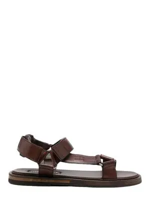 Miu Miu Leather Sandals - Brown