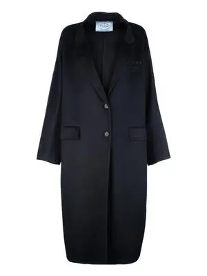 Prada Single Breasted Overcoat - Multicolor
