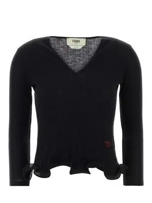 Fendi Wool Top - Black