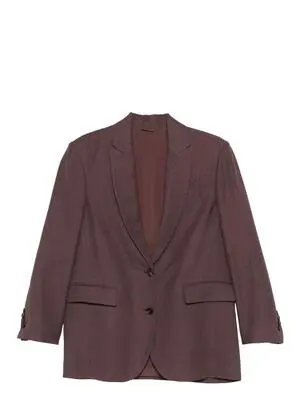 Brunello Cucinelli Single-breasted Blazer Jacket - Multicolor