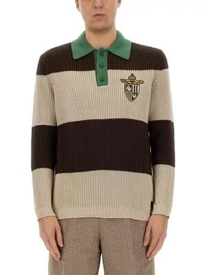 Fendi Fendi Men Jersey Polo. Multicolor