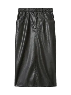 Isabel Marant Étoile Marant Nilauria Faux Leather Skirt - Multicolor