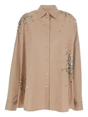 Dries Van Noten Embellished Cotton Shirt - Multicolor