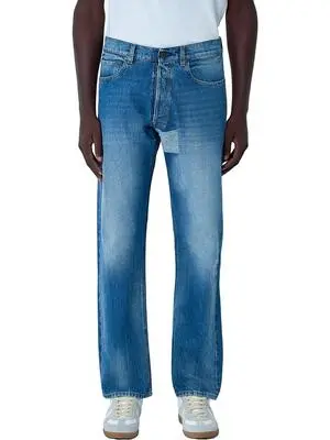 MAISON MARGIELA Contrast Panel Jeans - Blue