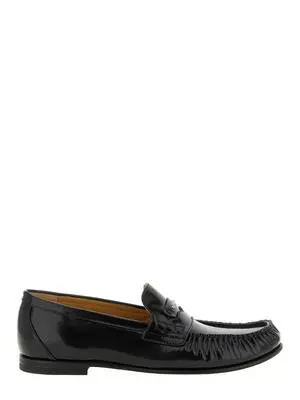 Fendi Scrunch Loafers - Black