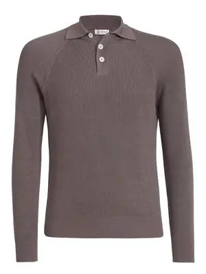 BRUNELLO CUCINELLI Brunello Cucinelli Brown Polo Shirts Men
