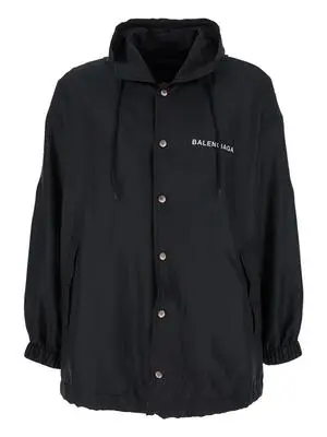 Balenciaga Logo Lettering Tech Fabric Jacket - Multicolor