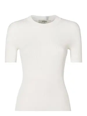 Fendi Jumper With The 1925 Stamp Motif - White