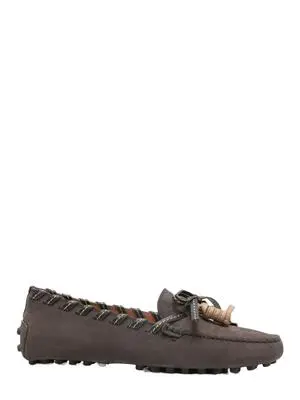 TOD'S Gommino Suede Leather Loafers - Multicolor