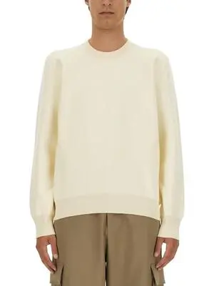 Off-White Cotton Logo Sweatshirt - White