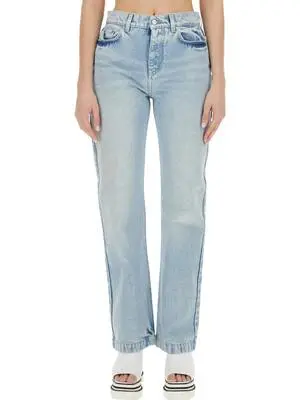 Stella McCartney STELLA MCCARTNEY Straight Leg Denim Trousers Blue