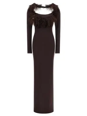 Attico Maxi Dress - Brown