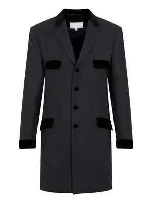 MAISON MARGIELA Wool Long Jacket - Gray