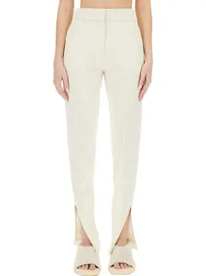 Jacquemus Tibau Slim-fit Trousers - White