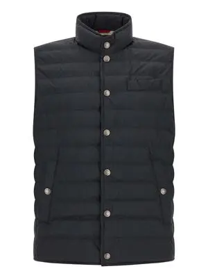 Brunello Cucinelli BRUNELLO CUCINELLI Techno Fabric Vest Blue