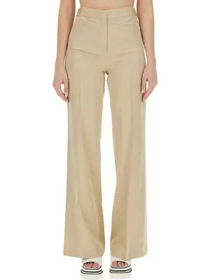 Stella McCartney Flare Fit Pants - Cream
