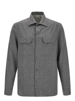 Brunello Cucinelli Flannel Overshirt - Gray