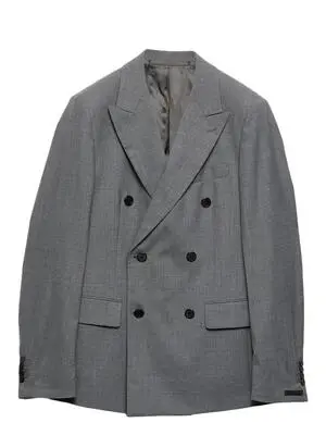 Prada Grey Jackets Blazers - Gray