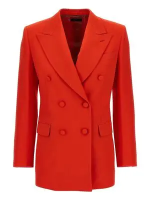 BRIONI BRIONI Flavia Wool And Silk Blend Double-Breasted Blazer