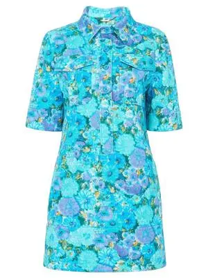 Chloé Printed Cotton Mini Dress - Multicolor