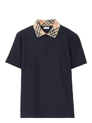 Burberry Burberry Blue Polo Shirts Men Blue