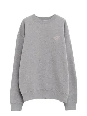 JW Anderson Melange Anchor Logo Sweatshirt Gray