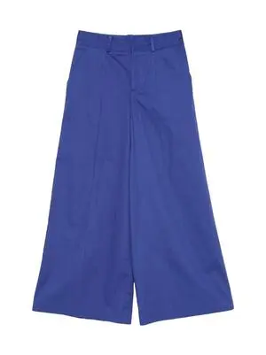 Celine Cotton Wide-leg Trousers - Multicolor