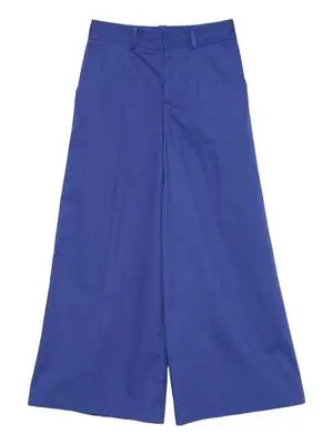 Celine Cotton Wide-leg Trousers - Multicolor