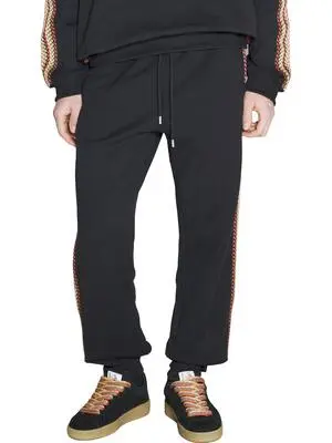 LANVIN Side Curb Track Pants - Black