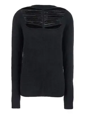 Rick Owens RICK OWENS Alpaca Blend Distressed Crewneck Sweater Multicolor