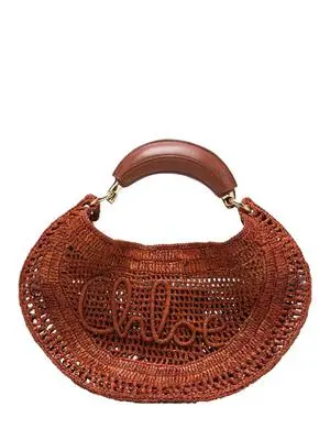 Chloé Summer Banana Raffia Hobo Bag - Multicolor