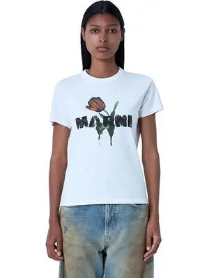 MARNI MARNI Logo Motif T-shirt