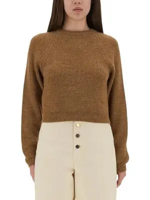 Moschino Cropped Shirt - Brown