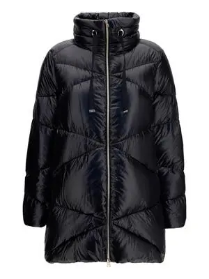 Herno Quilted Drawstring Down Jacket - Black