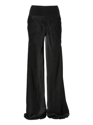 Rick Owens Panelled Satin Palazzo Pants - Black